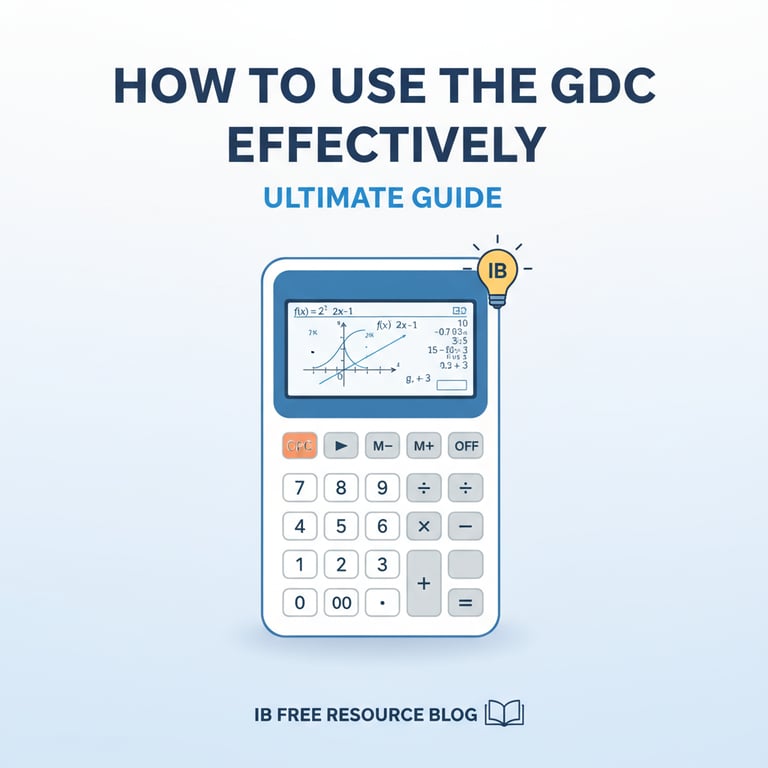 Master 5 GDC Functions for IB Math AA/AI 2026 | Lanterna Education