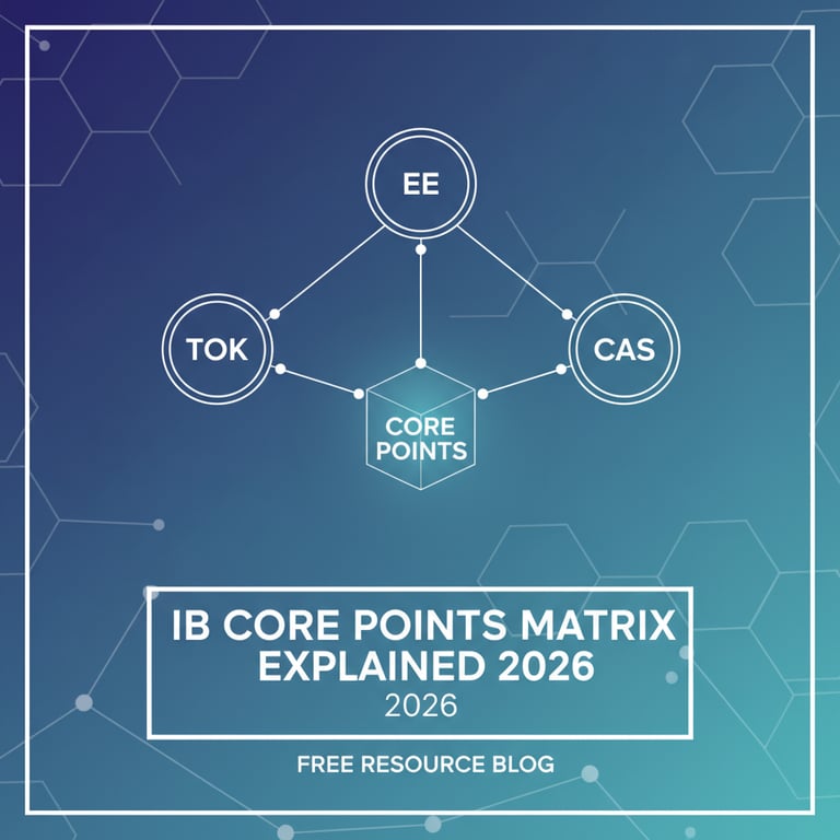 IB Core Points Matrix Explained 2026 | Lanterna Education